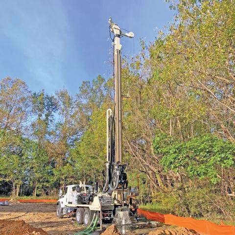 On Vacation Running New Rig | Geoprobe® Water Well Construction