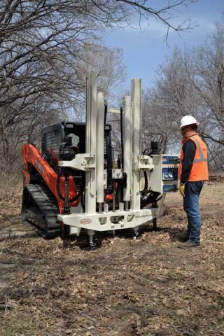 20 CPT Press Skid Steer Mounted Drill Rig | Geoprobe Systems®